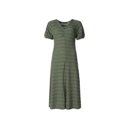 Esmara® Damen Kleid Midi Crinkle grün