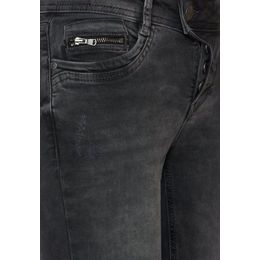 Street One Comfort-fit-Jeans Middle Waist, schwarz