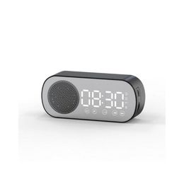 yozhiqu Digitale Wecker Drahtloser Bluetooth-Lautsprecher FM-Radio Musikplayer Bluetooth-Lautsprecher (Mit Bluetooth