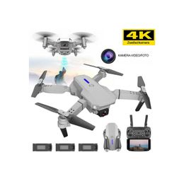 yozhiqu Spielzeug-Flugzeug Faltbare und praktische Drohne mit 4K-High-Definition-Dual-Kamera
