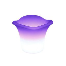 yozhiqu Wein- und Sektkühler LED-beleuchteter Eiskübel. Wein Bier Champagner Plastik Eiskübel