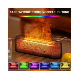 yozhiqu Diffuser Sieben Farben Simulation Flamme Aroma Diffusor Luftbefeuchter