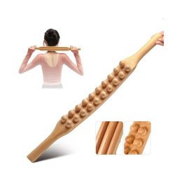yozhiqu Vibrations-Faszienrolle Holztherapie-Massagegerät