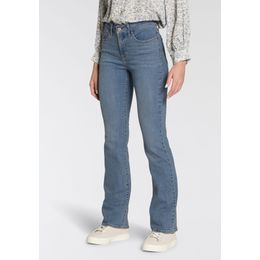Levi's Bootcut-Jeans LEVI'S "315 Shaping Boot" Gr. 32, Länge 30, blau (mid blue used) Damen Jeans Bootcut