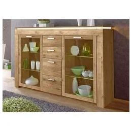 Highboard VOGL MÖBELFABRIK Sideboards braun (wildeiche teilmassiv) Breite 182 cm