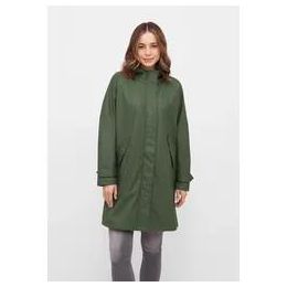 Regen- und Matschjacke Derbe "Traveby Friese Plain" Gr. 40, grün (olive) Damen Jacken wasserabweisend, winddicht, Kapuze