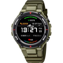 Smartwatch Lotus "50024/3" Smartwatches grün (olivgrün) Smartwatch Fitness-Tracker