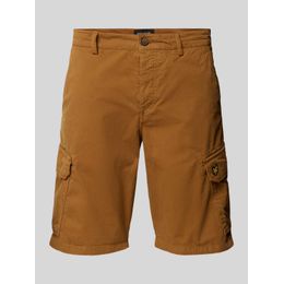 Lyle & Scott Regular FIt Cargoshorts mit Logo-Stitching Modell 'WEMBLEY'