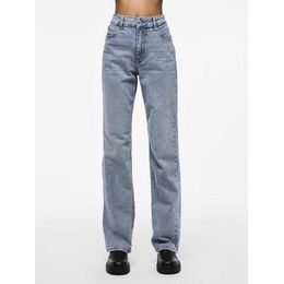 Pieces Straight-Jeans PCKELLY HW STRAIGHT JEANS LB302 NOOS, blau