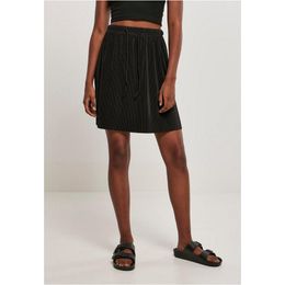Urban Classics Jerseyrock Damen Ladies Plisse Mini Skirt (1-tlg), schwarz
