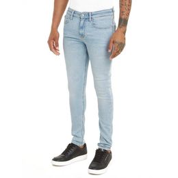 Calvin Klein Jeans Skinny-fit-Jeans SKINNY in klassischer 5-Pocket-Form, blau