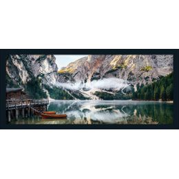 Pro Art Gerahmtes Bild MOUNTAIN LAKE (BHT 130x60x2 cm)