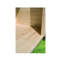 KARIBU HOLZTECHNIK GMBH Fußboden Hepstedt 1 Sockelmaß 4,00 x 2,13 m, natur