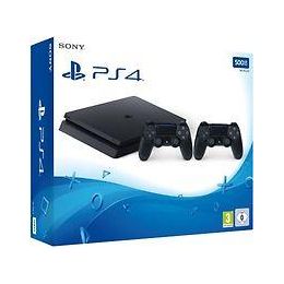 Sony Playstation 4 slim 500 GB [inkl. 2 Wireless Controller] schwarz