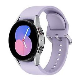 Samsung Galaxy Watch5 40 mm Aluminiumgehäuse silver am Sportarmband M/L purple [Wi-Fi]