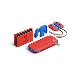 Nintendo Switch 32 GB [Mario Red & Blue Edition inkl. Controller Rot/Blau und Tragetasche, Konsole ohne Spiel] rot blau