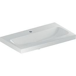 Geberit iCon light Waschtisch 501842005 75x42cm, Hahnloch mittig, ohne Überlauf, weiß