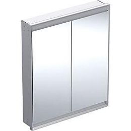 Geberit One Spiegelschrank 505802001 75 x 90 x 15 cm, Aluminium eloxiert, mit ComfortLight, 2 Türen
