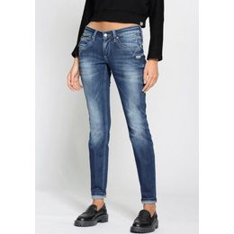 Gang Skinny-fit-Jeans 94Nikita mit Zipper-Detail an der Coinpocket, blau