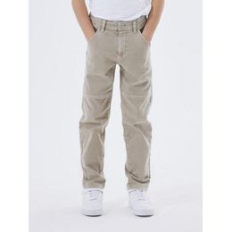 name it Chinohose NKMSILAS TAPERED TWI PANT 1320-TP NOOS, beige