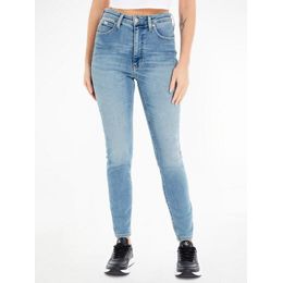 Calvin Klein Jeans Skinny-fit-Jeans HIGH RISE SUPER SKINNY ANKLE, blau