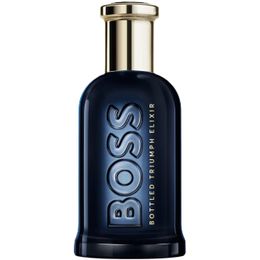 BOSS Bottled Triumph Elixier, Eau de Parfum, 100 ml, Herren, holzig/grün