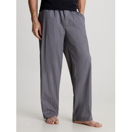 Calvin Klein Pure Cotton Sleep Schlafanzug-Hose, Gummibund, für Herren, grau, L