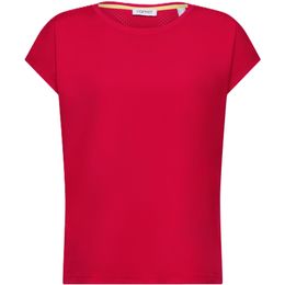 Esprit T-Shirt, Lochstickdetails, für Damen, rot, M