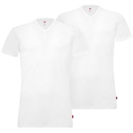 Levi's Levi's® Premium Unterhemden, V-Ausschnitt, 2er-Pack, für Herren, weiß, XL
