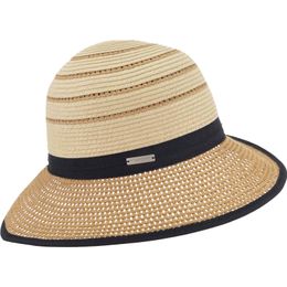 Seeberger Glockenhut, Hutband, Logo-Emblem, für Damen, beige, OneSize