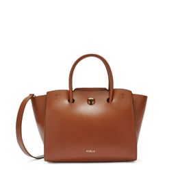 Furla Shopper, Twist-Lock, Metallfüße, für Damen, braun