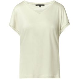 comma, T-Shirt, V-Ausschnitt, für Damen, beige, 40