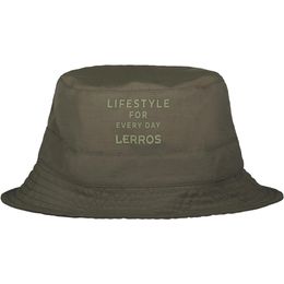 Lerros Bucket Hat, aufgesticktes Wording, für Herren, grün, OneSize
