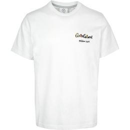 Carlo Colucci T-Shirt, Baumwolle, für Herren, weiß, L