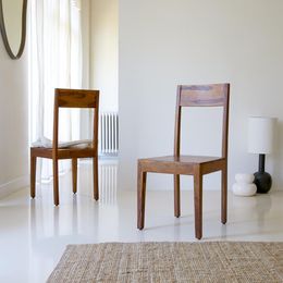 Holz Stuhl aus Palisanderholz Esszimmer Neu Serie Tikamoon