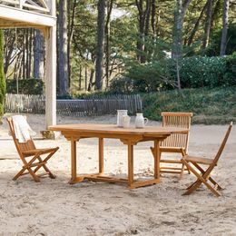 Tikamoon Ovaler Outdoor Tisch aus Akazienholz Capri 160