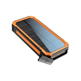 Lippa 20.000 mAh Solar Powerbank 1 x USB-C PD & 3 x USB-A Output Powerbank (Akku) - 20000 Ah