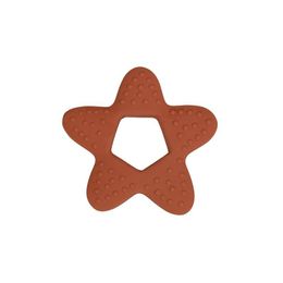 Filibabba Teether - Star natural rubber - rust