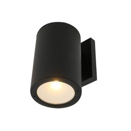 Expo-Börse Kynast Solar Wandlampe warmweiß Ø 8 x 13 cm schwarz Aluminium IP44