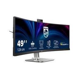 Philips 49B2U6900CH/00, LED-Monitor 124 cm (48.8 Zoll), dunkelgrau/silber, DQHD, VA, Curved, Adaptiv-Sync, 75 Hz