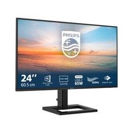 Philips 24E1N1300AE/00, LED-Monitor 61 cm (24 Zoll), schwarz, FullHD, IPS, Adaptive-Sync, USB-C, Ergonomischer Standfu&szlig;, 100Hz Panel