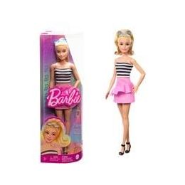 Mattel Barbie Fashionistas-Puppe mit schwarz-weißem Oberteil und pinkem Rock Serie: Barbie Fashionistas Art: Puppe Altersangabe: ab 36 Monaten Zielgruppe: Kindergartenkinder