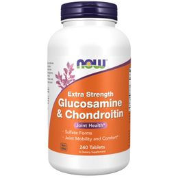Now Foods Glucosamin & Chondroitin doppelt konzentriert - 240 Tabletten [215,74 EUR pro kg]