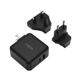 Ansmann USB-Ladeger&auml;t Travel Charger TC230PD schwarz, 1x USB-C, 1x USB-A, 30 Watt