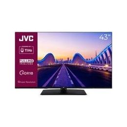 JVC LT-43VF5355, LED-Fernseher 108 cm (43 Zoll), schwarz, FullHD, Tripple Tuner, Smart TV, TiVo Betriebssystem Sichtbares Bild: 108 cm (43") Auflösung: 1920 x 1080 Pixel Format: 16:9