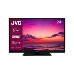 JVC LT-24VH5355, LED-Fernseher 60 cm (24 Zoll), schwarz, WXGA, Tripple Tuner, Smart TV, TiVo Betriebssystem Sichtbares Bild: 60 cm (24") Auflösung: 1366 x 768 Pixel Format: 16:9