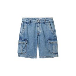 Tom Tailor Jeansshorts Cargo-Jeansshorts mit recycelter Baumwolle