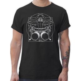 Shirtracer T-Shirt Schlagzeuger Drummer Geschenk Schlagzeug Musik Instrument Zubehör