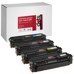 Three Dots dots Toner kompatibel zu SAMSUNG CLT-P504C (SU400A), 4er-Set schwarz, cyan, magenta, gelb