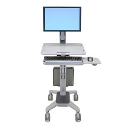 Ergotron WorkFit-C Single LD mobiler Steh-Sitz Arbeitsplatz für ein Display bis 68,58 cm 27 Zoll
